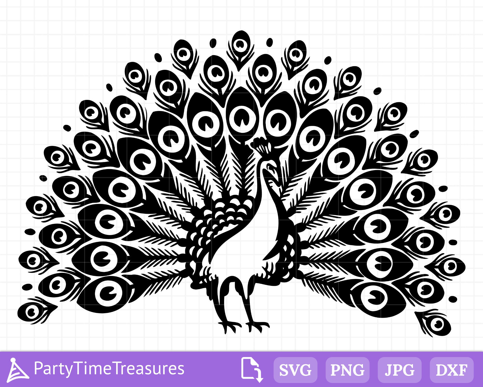 Peacock Svg Bird Svg Peacock Clipart Peacock Feather Svg Etsy
