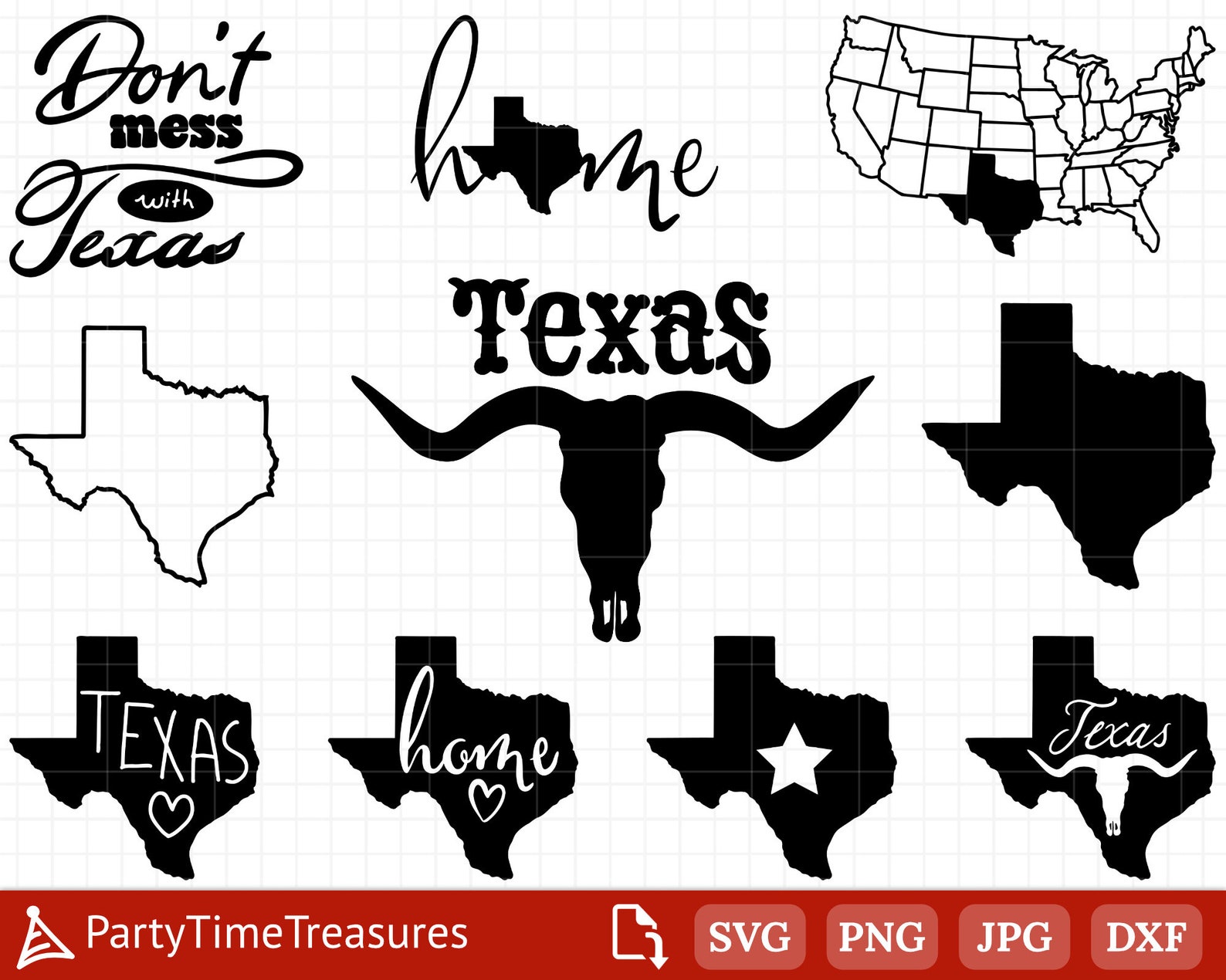 Texas Svg Bundle Texas Outline Svg Texas Home Svg Texas | Etsy