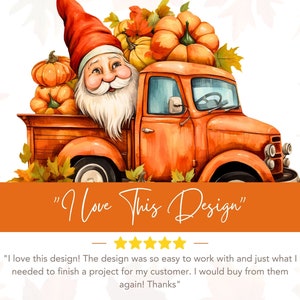 Gnome Thanksgiving Truck PNG Sublimation Design, Vintage Pumpkin Truck ...