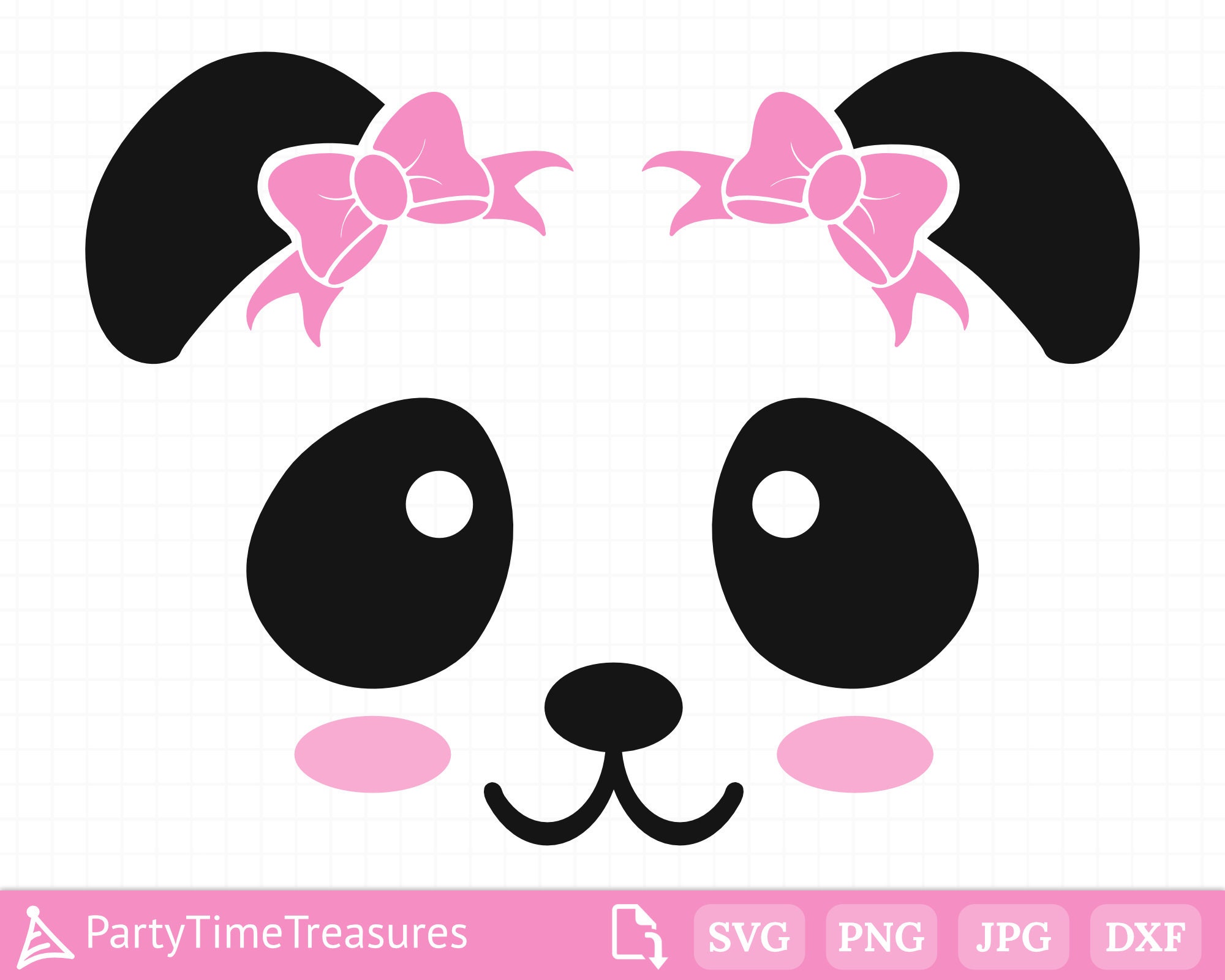 Cute Panda SVG for Cricut Panda Face Svg Cartoon Panda Svg - Etsy