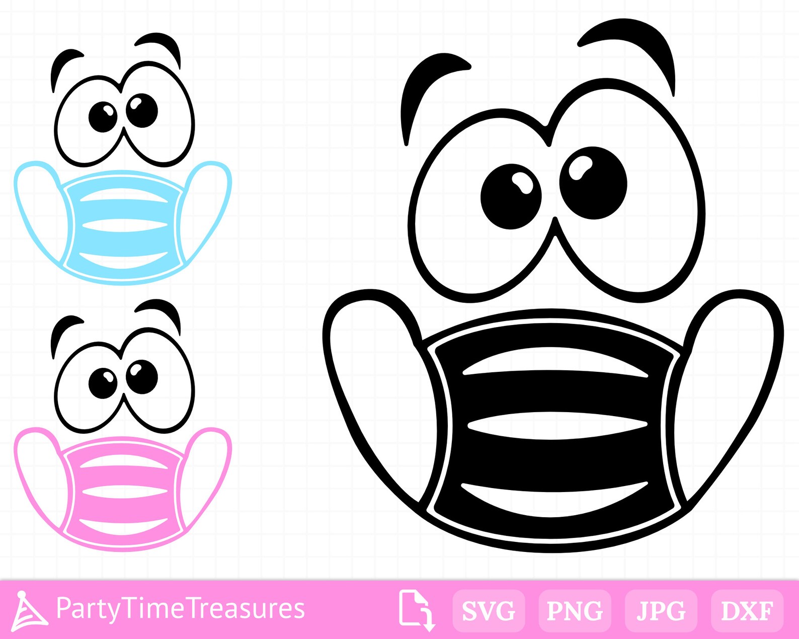 Face Mask Svg Surgical Mask Clipart Quarantine Svg | Etsy