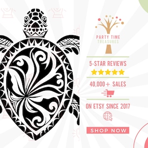 Tribal Sea Turtle Svg, Hawaiian Cut File, Maori Png, Ocean Animal ...