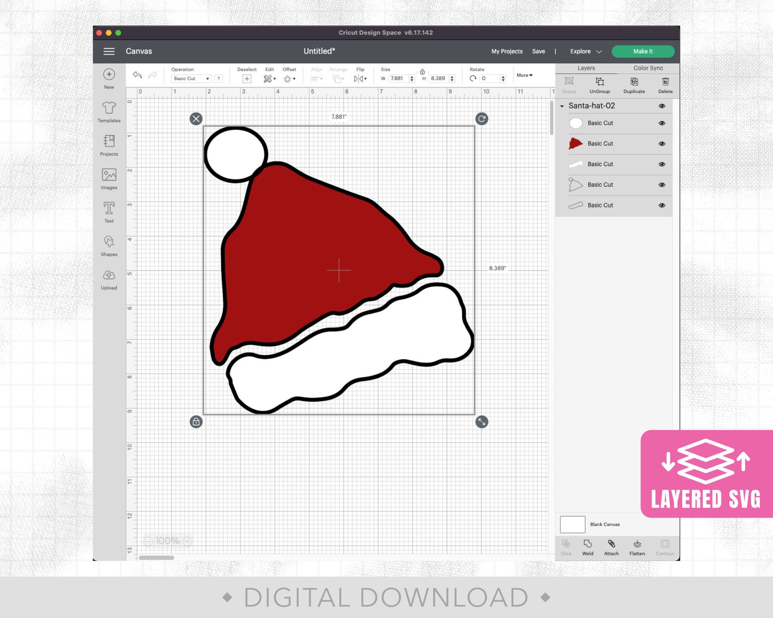 Santa Hat Svg Elf Hat Svg Christmas Svg Christmas Hat Svg | Etsy