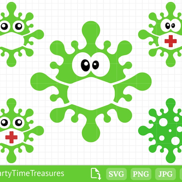 Virus Svg - Etsy