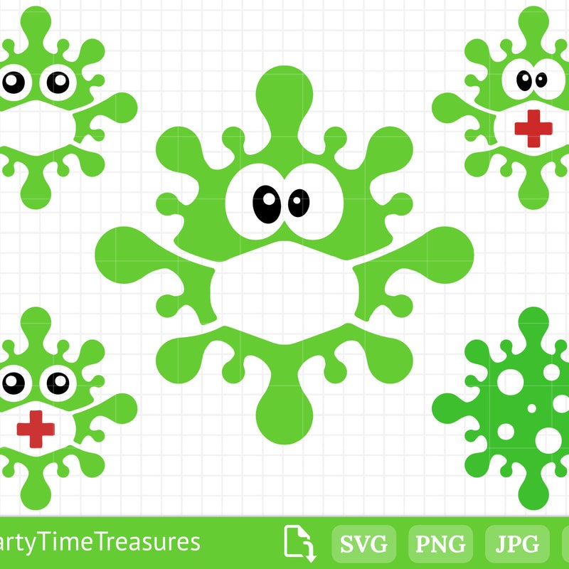 Virus Svg - Etsy
