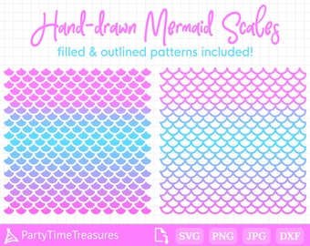 Mermaid Scales SVG, Mermaid Cut File Pattern, Mermaid Background, Png ...