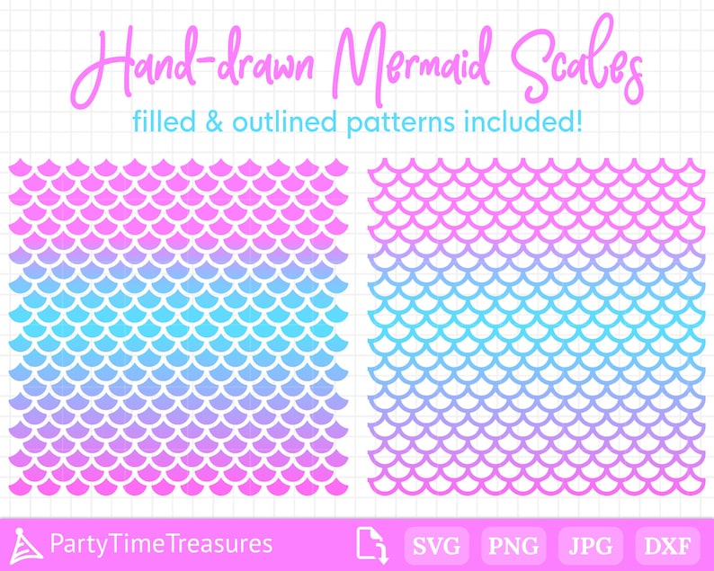 Mermaid Scales SVG Mermaid Cut File Mermaid Background Png - Etsy