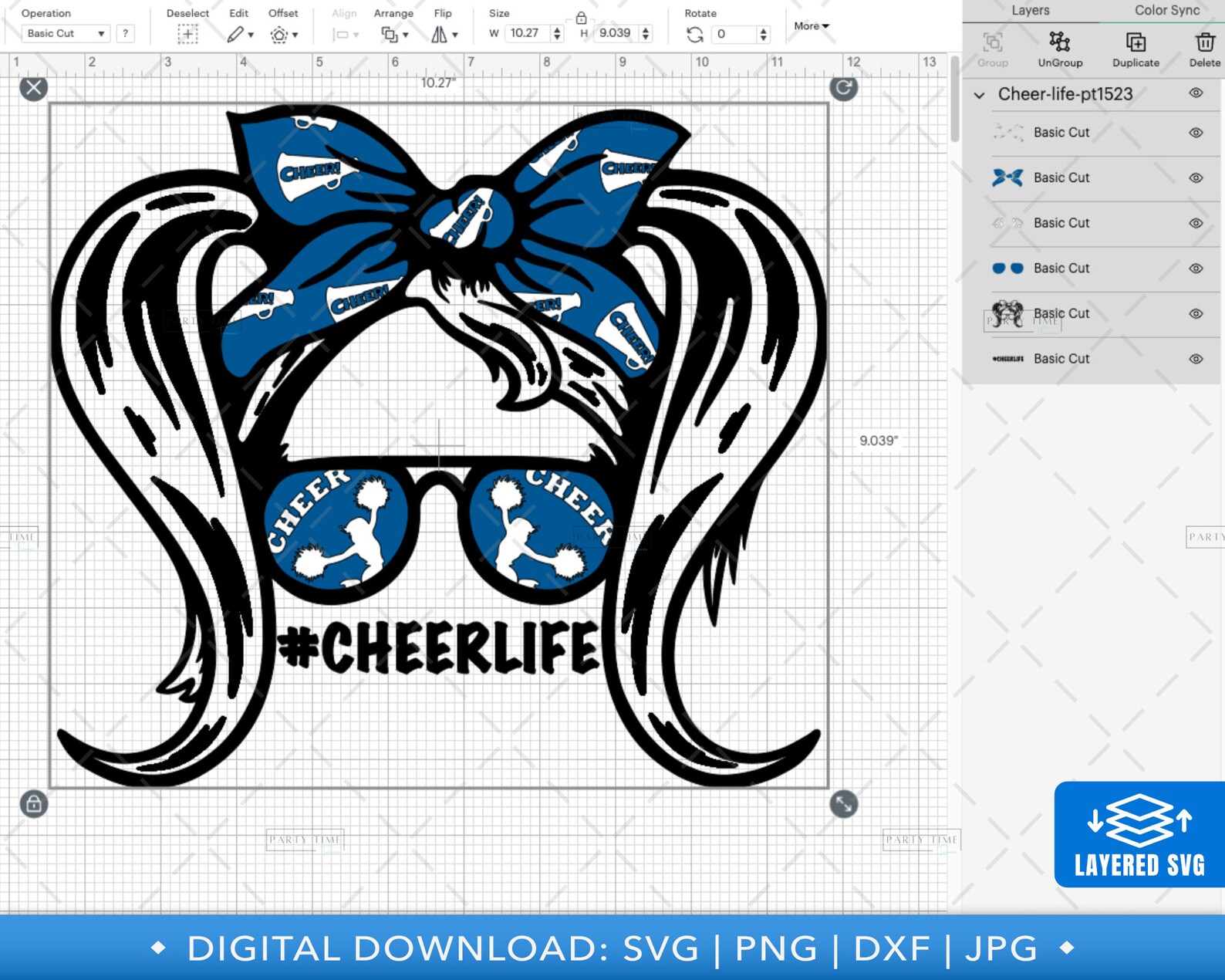 Cheer Life SVG, Cheerleader Cheerleading Cut File - PT1523 - Etsy