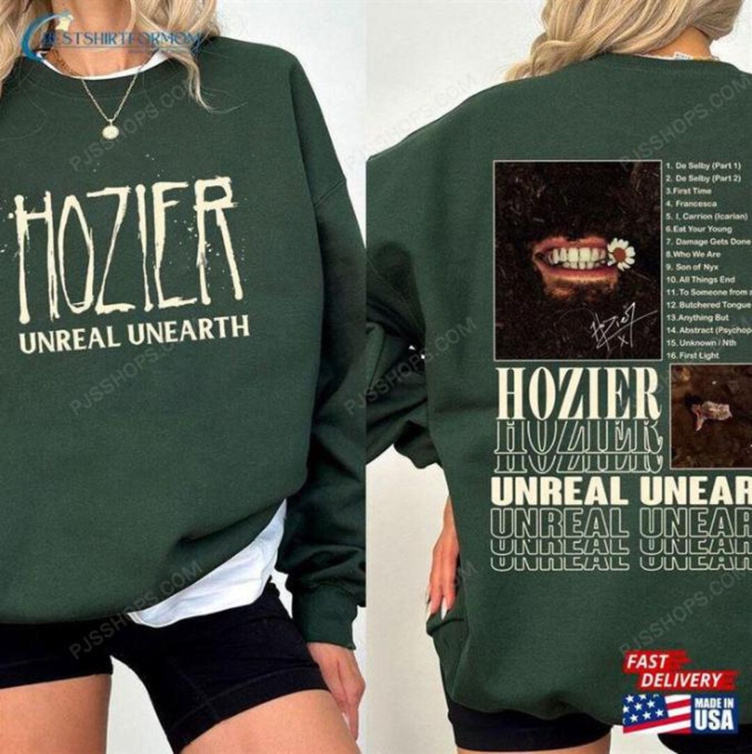 Vintage Hozier Shirt, Hozier Funny Meme Shirt, Hozier Unreal Unearth ...