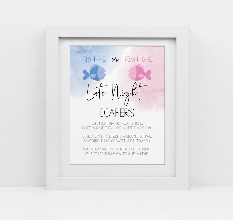 Fishing Theme Gender Reveal, Fish He or Fish She Gender Reveal, Late ...