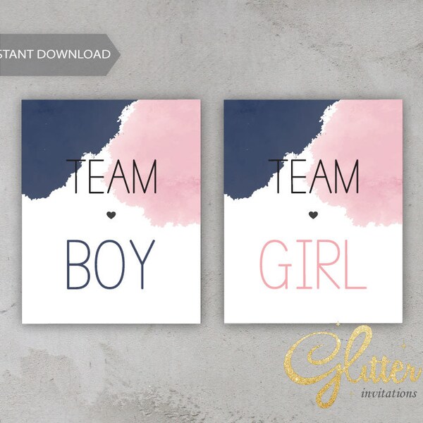 Team Boy Sign - Etsy