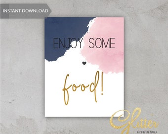 Enjoy Some Food Sign - Etsy