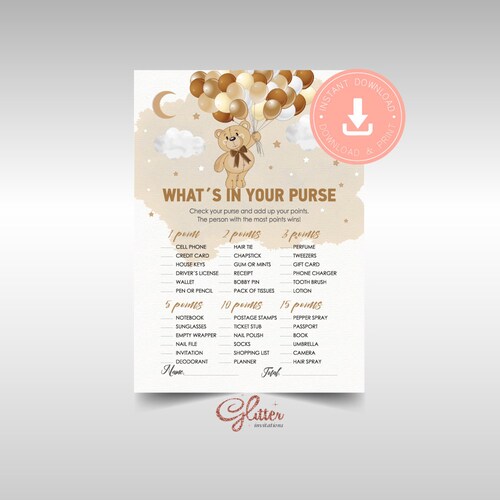 Instant Download Teddy Bear Napkin Rings Printable Blue Brown - Etsy