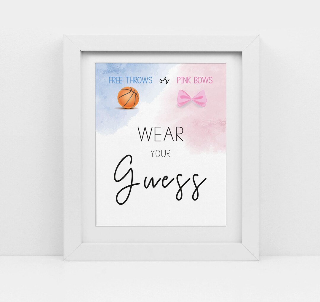 Free Throws Pink Bows, Wear Your Guess, Blue and Pink, Basketball ...