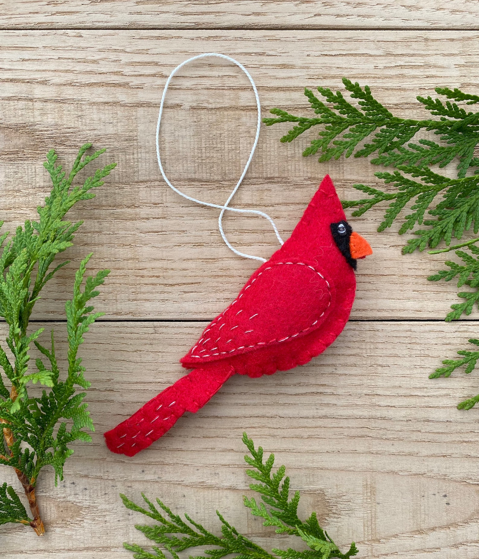 Handmade Cardinal Felt Christmas Ornament Felt Cardinal Bird - Etsy
