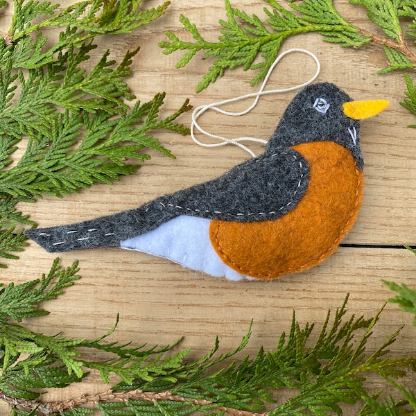Red Robin Bird - Etsy