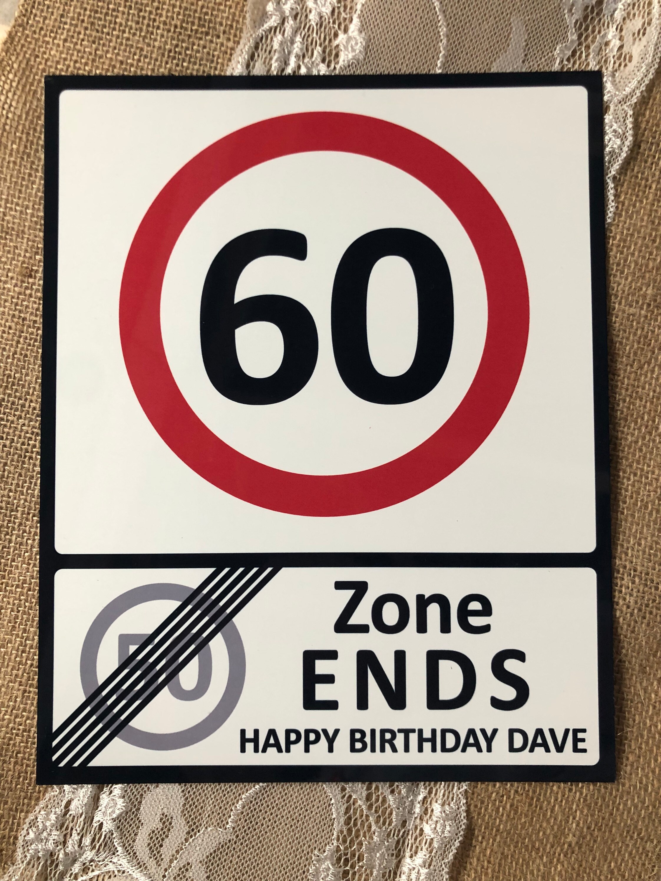 Metal Birthday Age Sign Personalised Alternative Birthday - Etsy UK