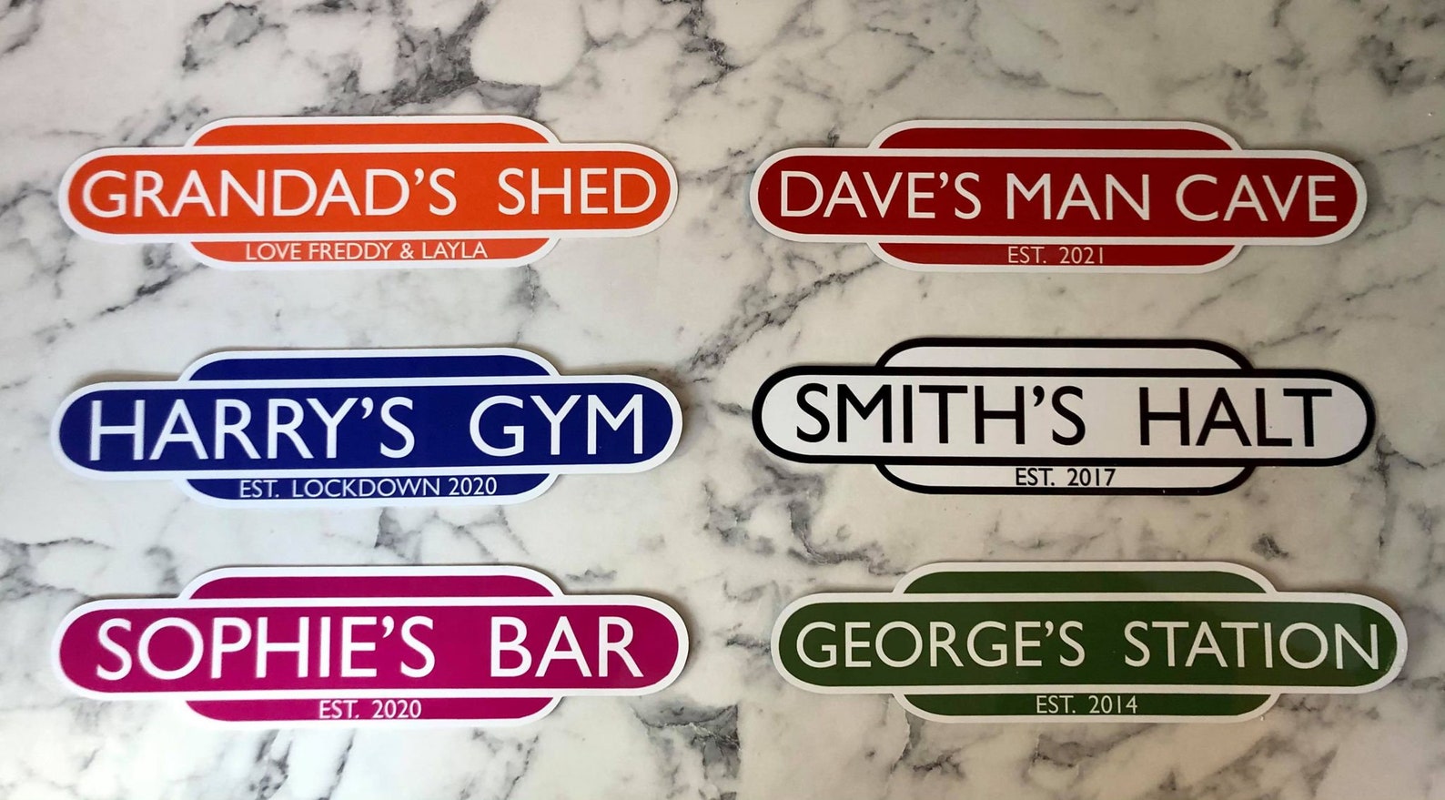 Personalised Train Sign, Father's Day Gift, Home Bar Sign, Personalize ...