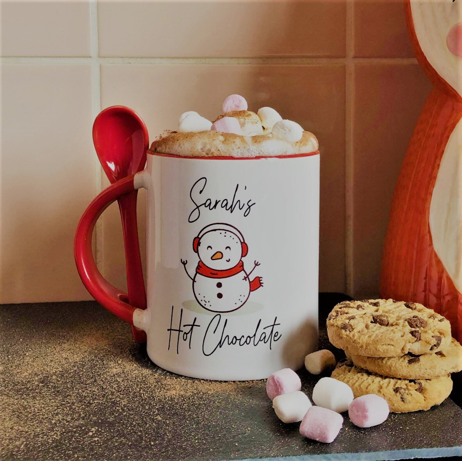 Personalised Christmas Hot Chocolate Name Mug With or Without - Etsy