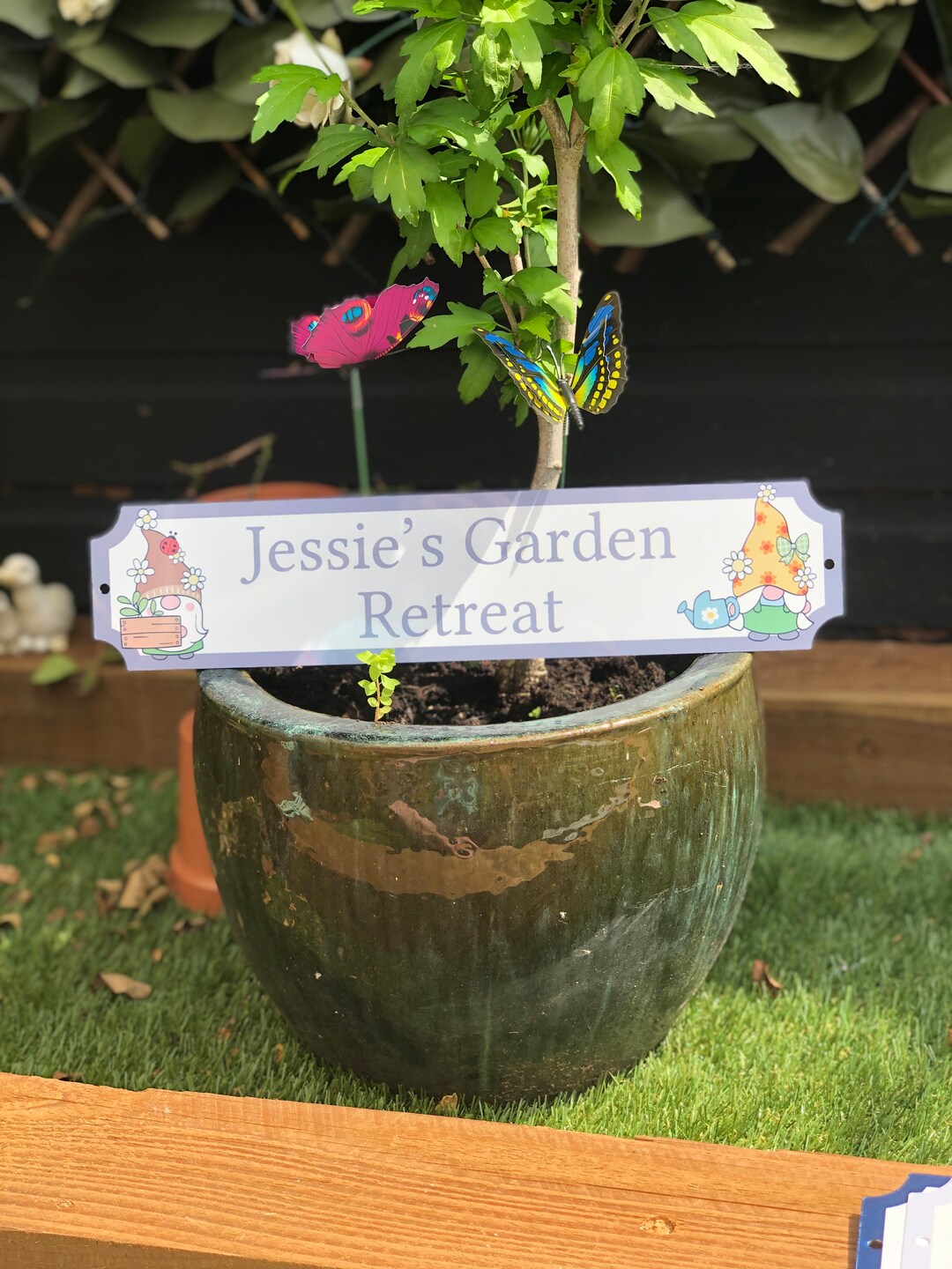 Personalised Gonk Garden Sign , Gonks Gnome - Etsy UK