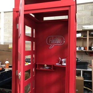 Wooden Telephone Box Prop, Audio Guestbook Phone Box, Selfie Booth ...