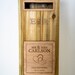 Rustic Solid Wooden Wedding Post Box , Personalised Engraved Plaque ...