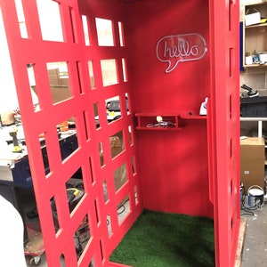 Wooden Telephone Box Prop, Audio Guestbook Phone Box, Selfie Booth ...