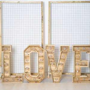 Wooden 4ft Rustic Wedding 'love' Letters - Etsy