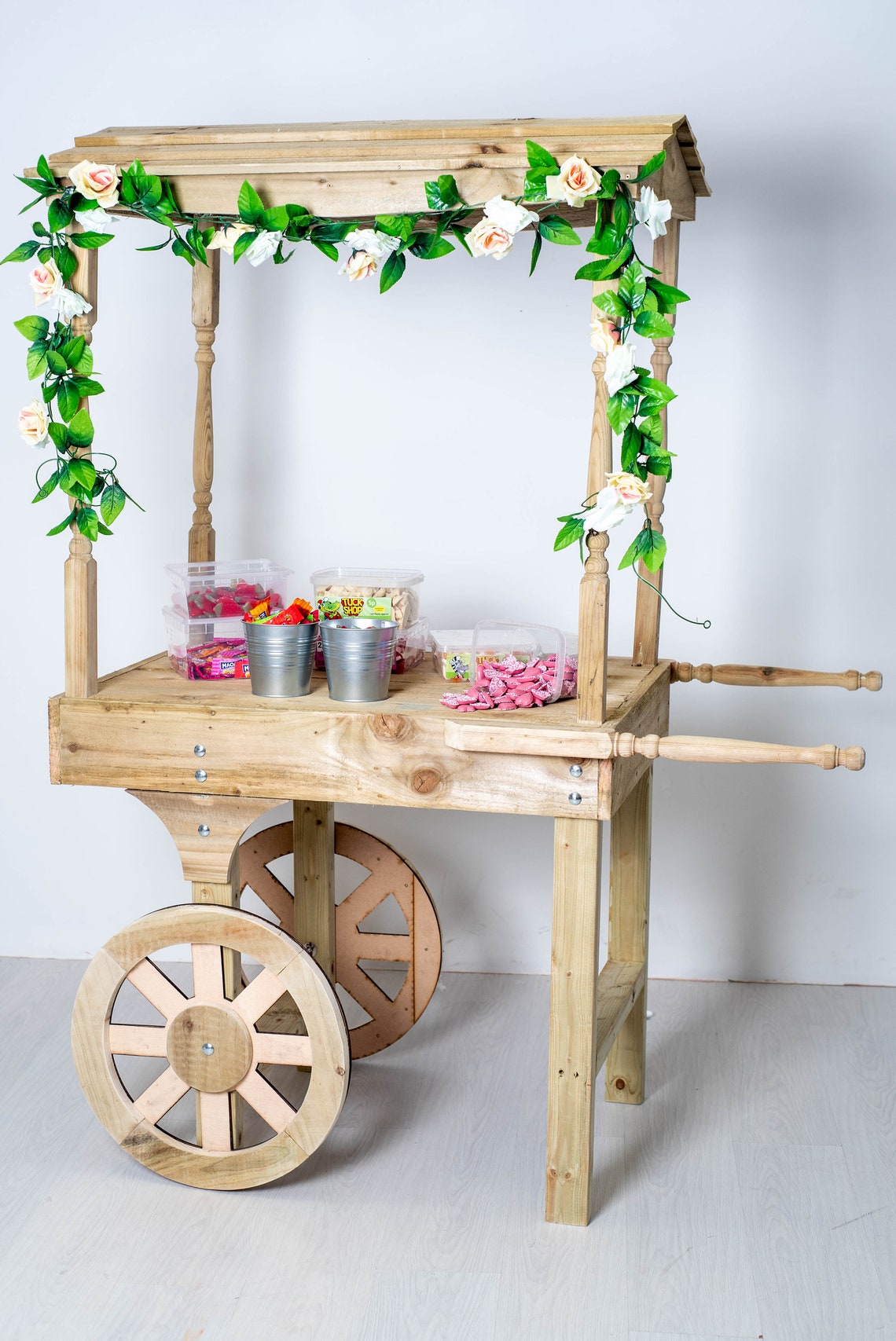 Rustic Style Wooden Sweet Cart Wedding Event - Etsy UK