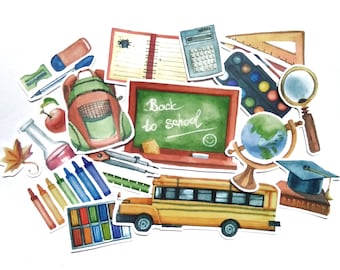 School stickers | Etsy