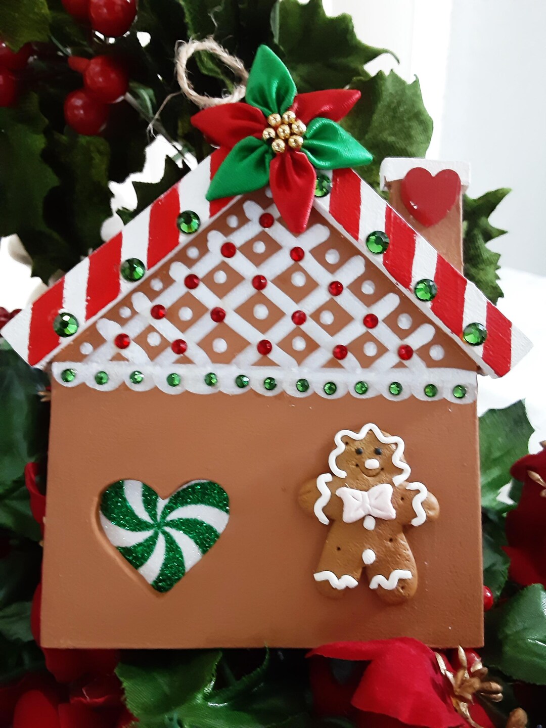 Gingerbread House Holiday Ornament - Etsy
