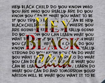 Hey Black Child Poem | Etsy