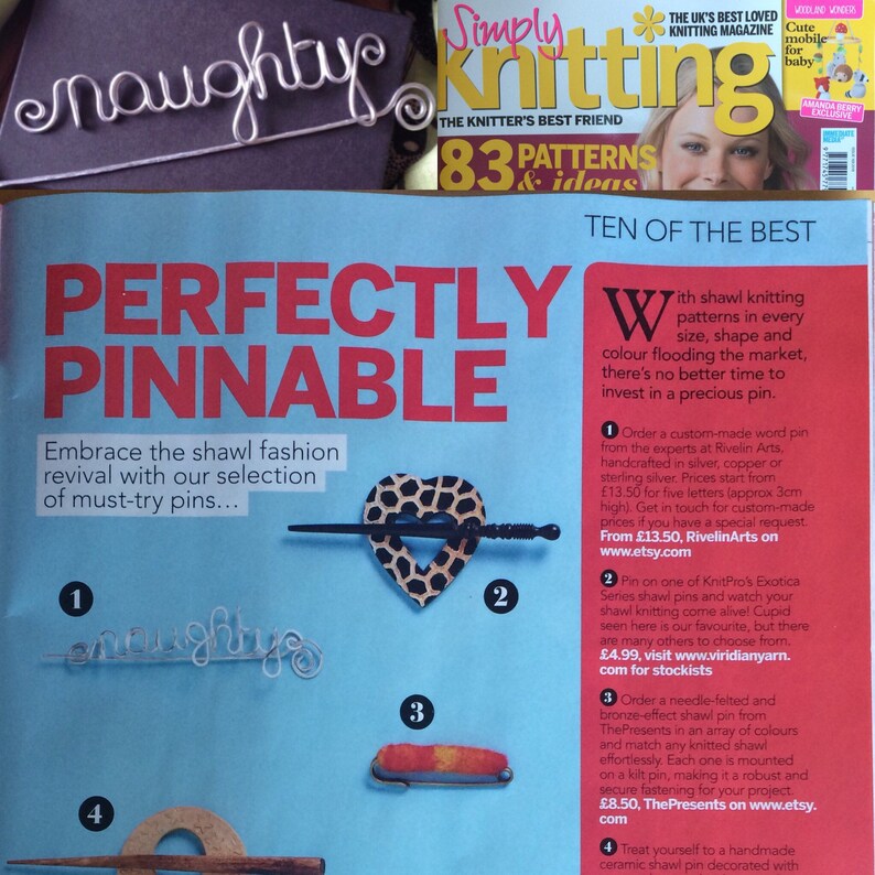 Custom word pin name jewelry personalized gift shawl pin | Etsy