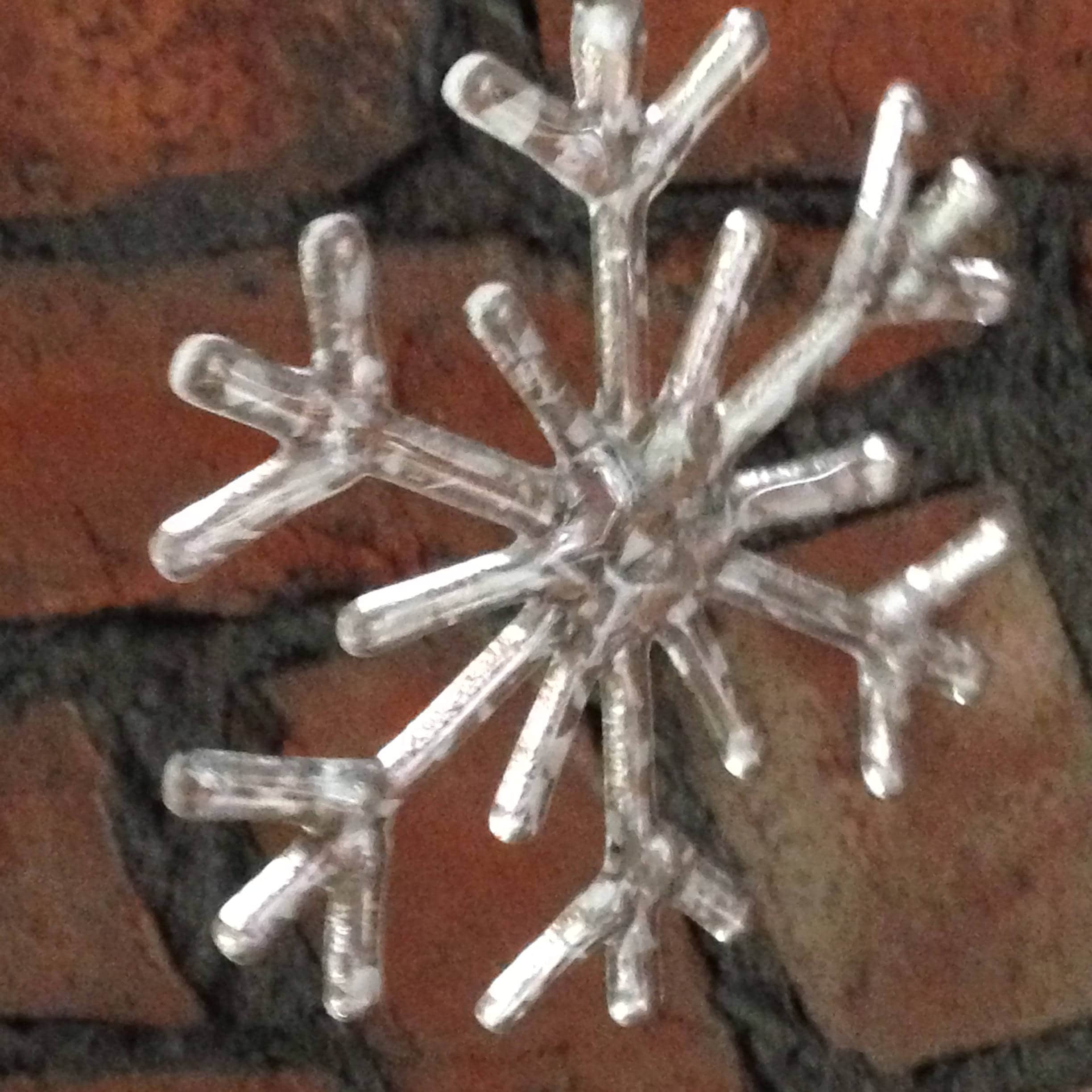 Fused Glass Snowflake Christmas Decoration Frozen Ice Crystal - Etsy UK