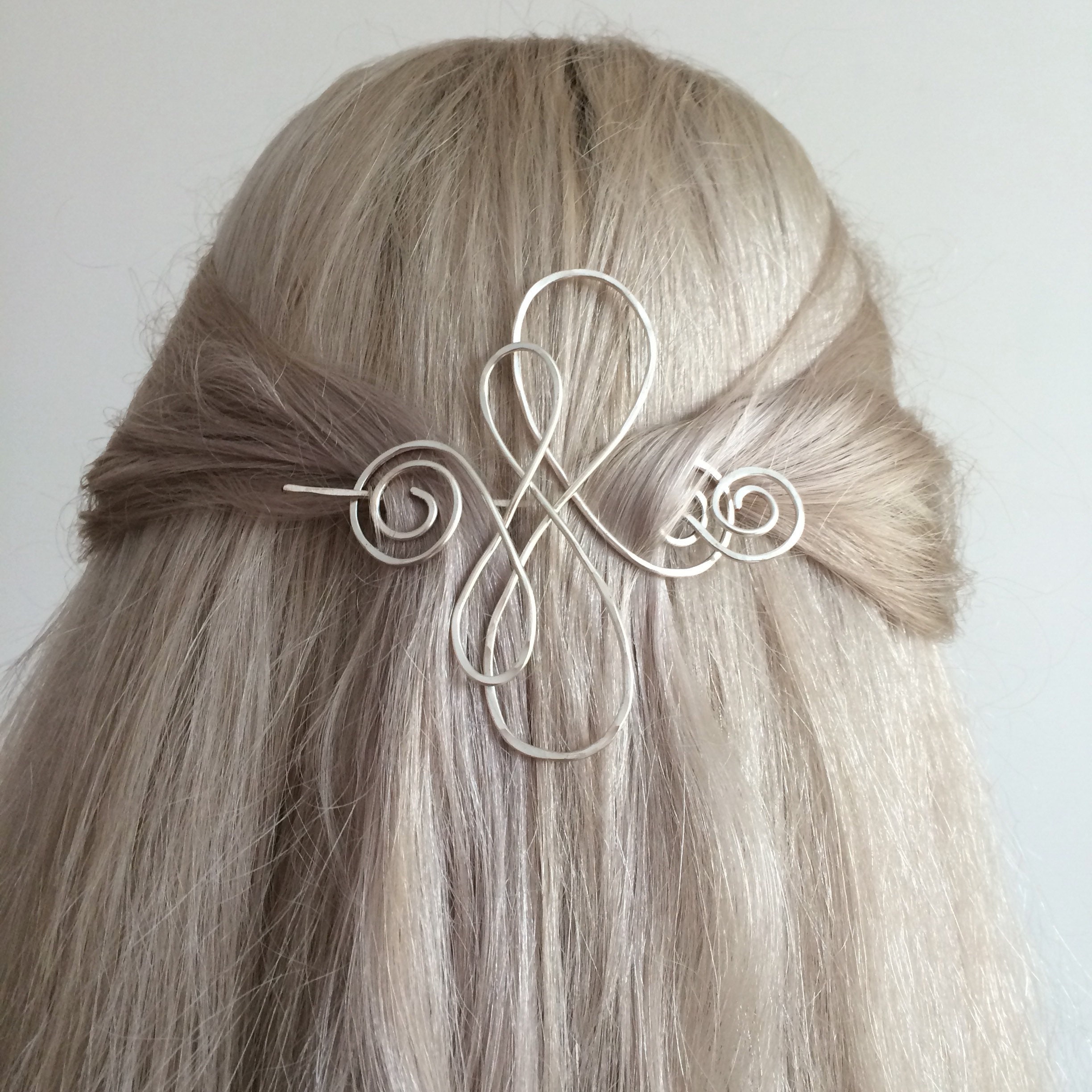 Infinity Hair Barrette Copper Wedding Anniversary Gift | Etsy UK