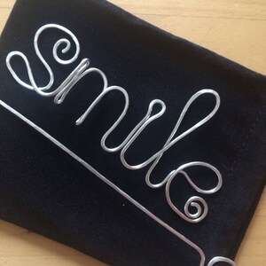 Custom Word Pin, Name Jewelry, Personalized Gift, Shawl Pin, Wire ...