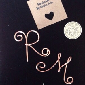 Custom Copper Letter Pin, Personalised Gift, Initial Pin, Shawl Pin ...