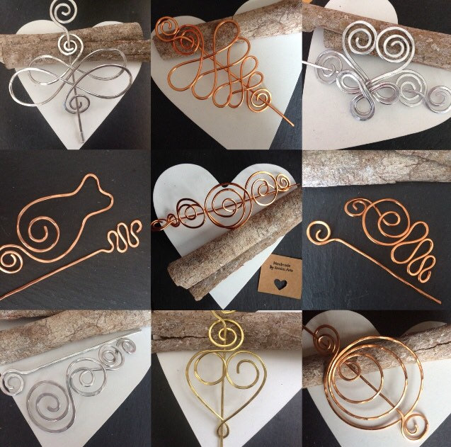 Initial Pin Brooch for Crochet and Knitwear, Capital Letter ...