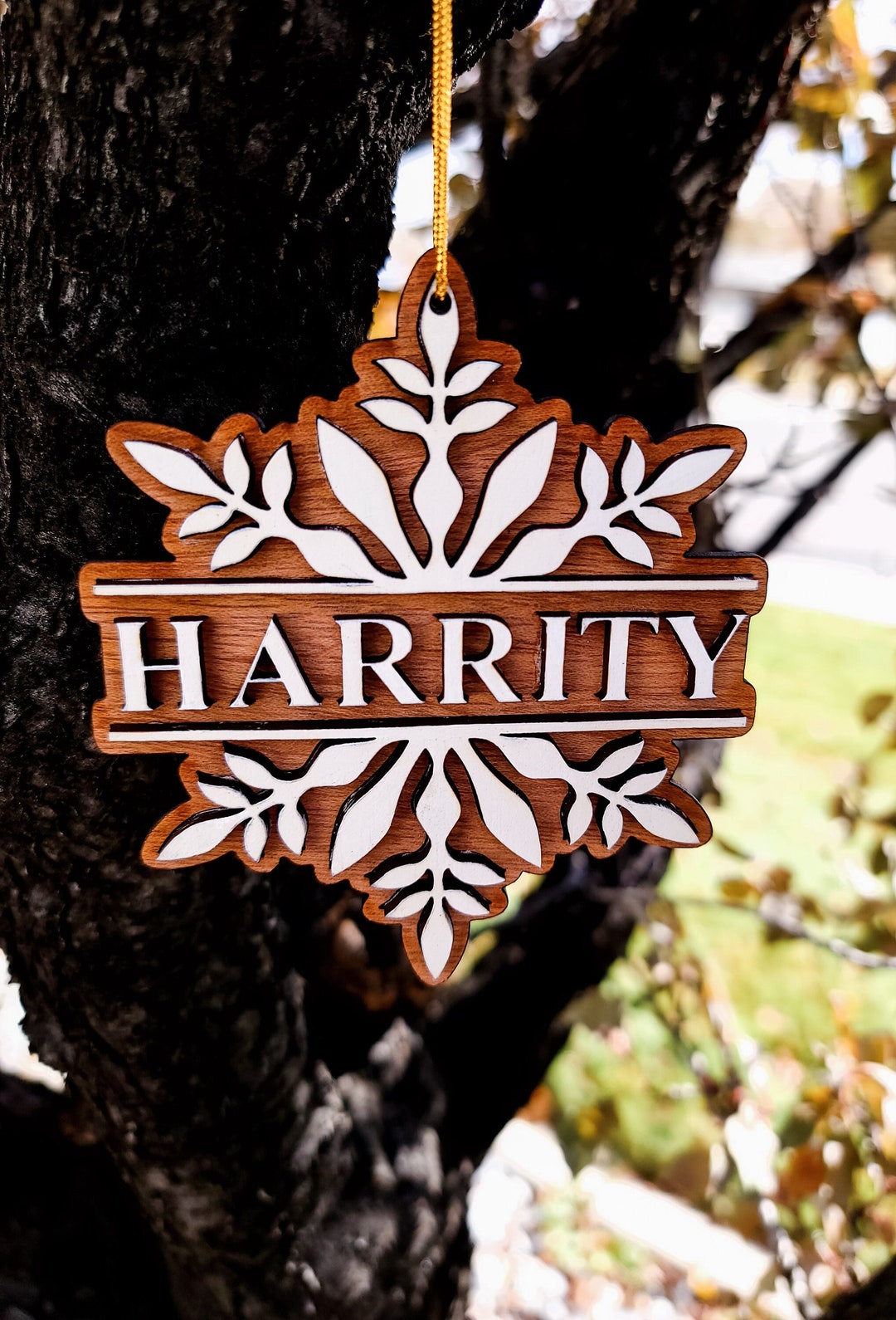 Snowflake Name Ornament SVG Digital Download - Etsy