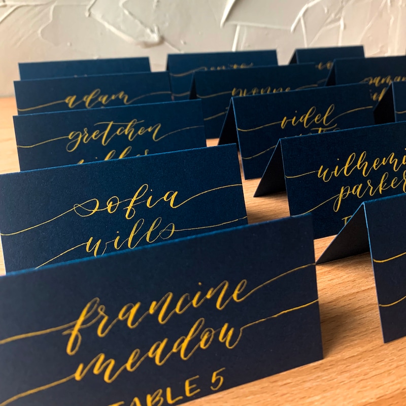 Tented Place Cards - Etsy