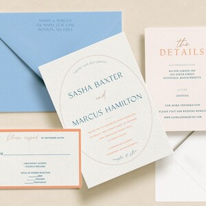 Modern Chic Wedding Invitation | Elegant Wedding Invitation - Etsy