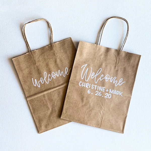 Personalized Paper Bags - Etsy