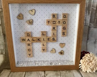 Scrabble frame | Etsy
