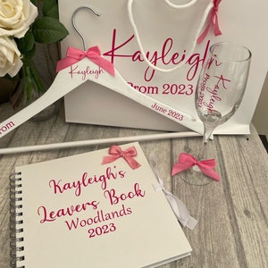 Personalised Prom Dress Hanger, Personalised Prom Glass-prom Gift Bag ...