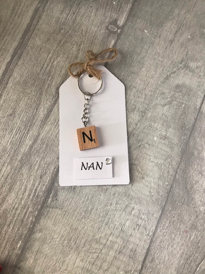 Scrabble Letter Keychain, Scrabble Keyring, Mother’s Day Gift - Etsy