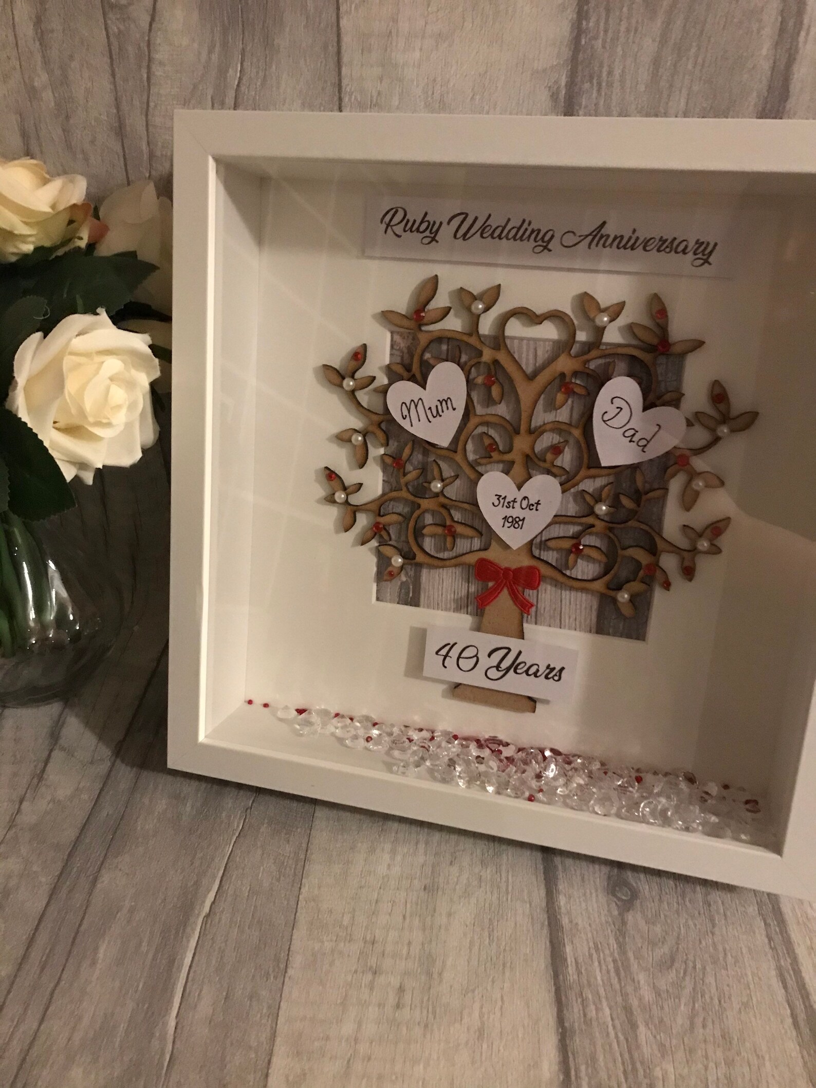 Wedding Anniversary Gift, First Anniversary Frame, 50th Wedding ...