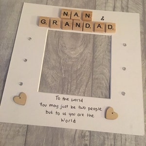 Nan & Grandad Box Framenan and Grandad Framepersonalised Nan | Etsy