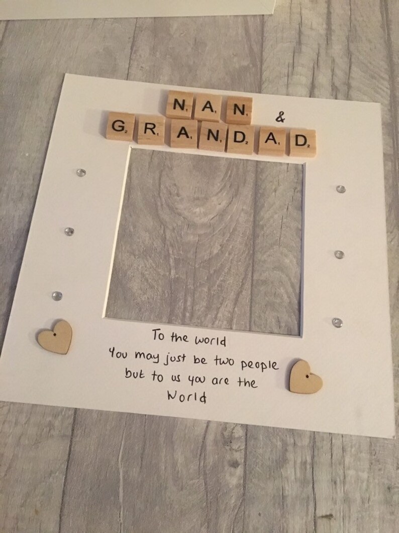 Nan & Grandad Box Frame,nan and Grandad Frame,personalised Nan and ...