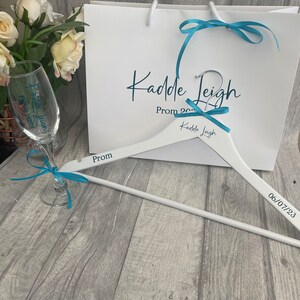 Personalised Prom Dress Hanger, Personalised Prom Glass-prom Gift Bag ...