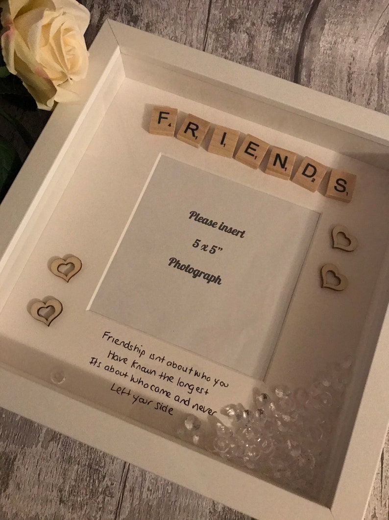 Best Friend Gift, Friend Scrabble Frame, Good Friends, Special Friend ...